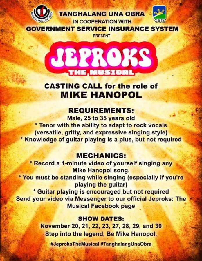 'Jeproks: The Musical' Auditions for Mike Hanopol - PalabasTayo